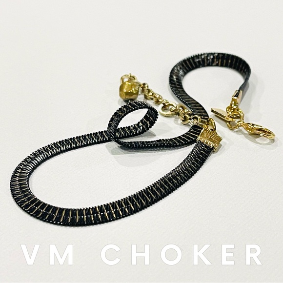 VM | Jewelry | Vm Gold Choker Flex Chain Bronze Vintage 4 | Poshmark